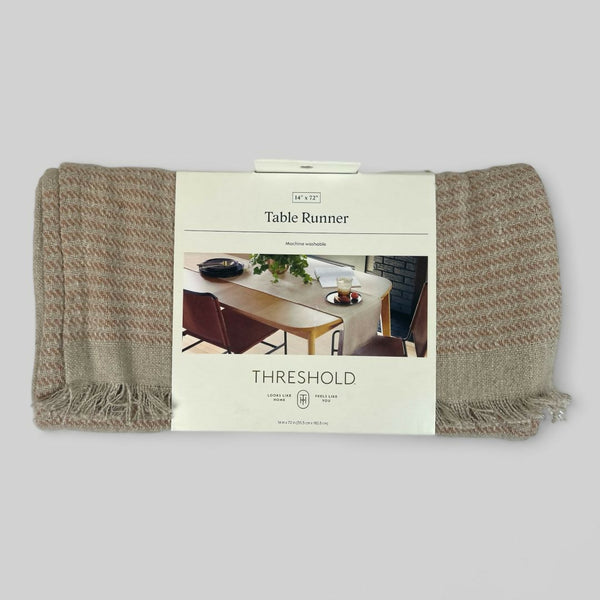 Threshold 14x72 Linen Table Runner Beige | Kitchen Switchen Resale