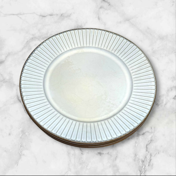 Tabletops Gallery Ribbed Dinner Plates Set of 4 | Kitchen Switchen Resale