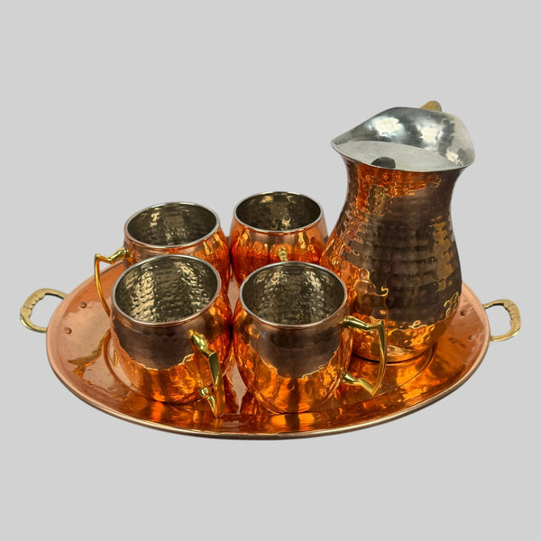 ODI Copper Serving Set | Tray, Mugs, and Pitcher | Kitchen Switchen Resale