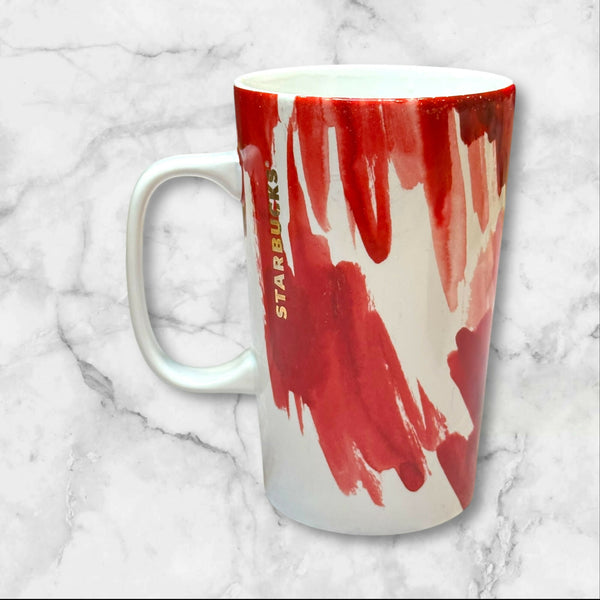 Starbucks Red Brushstroke Mug 16 oz Modern | Kitchen Switchen Resale
