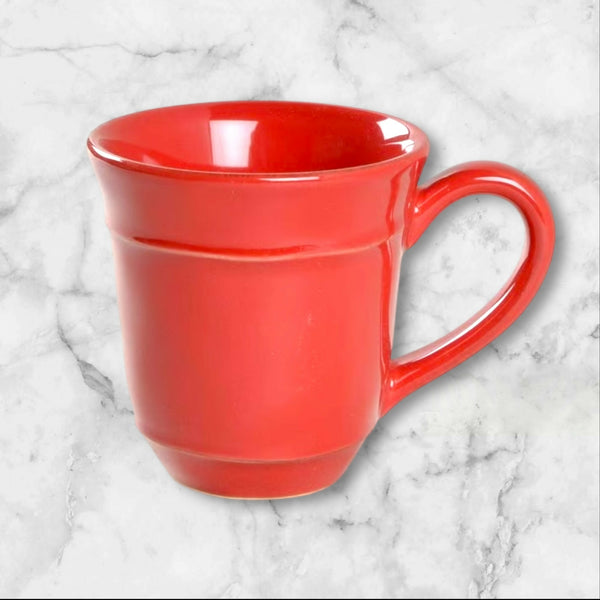 Pottery Barn Cambria Red Mugs Set of 4 | Kitchen Switchen Resale