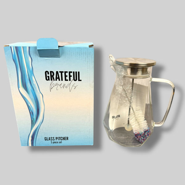 Grateful Brands Glass Pitcher, 1.5L | Kitchen Switchen Resale